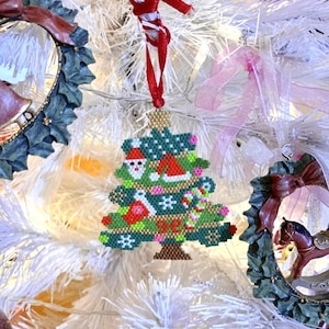 Brick Stitch Beaded Christmas Tree Ornament PDF Digital Pattern. - Etsy