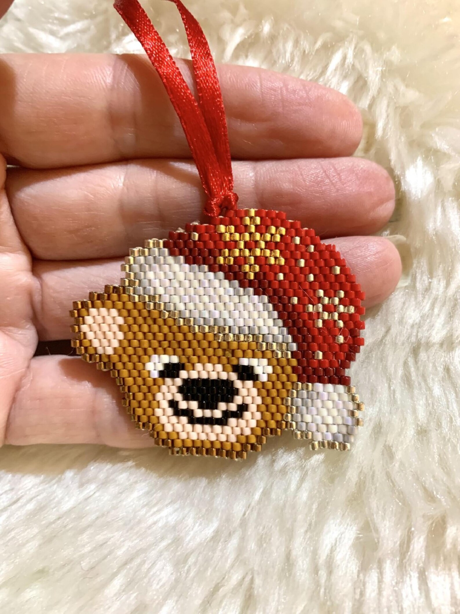 Christmas Santa Bear Brick Stitch PDF Download Pattern. - Etsy