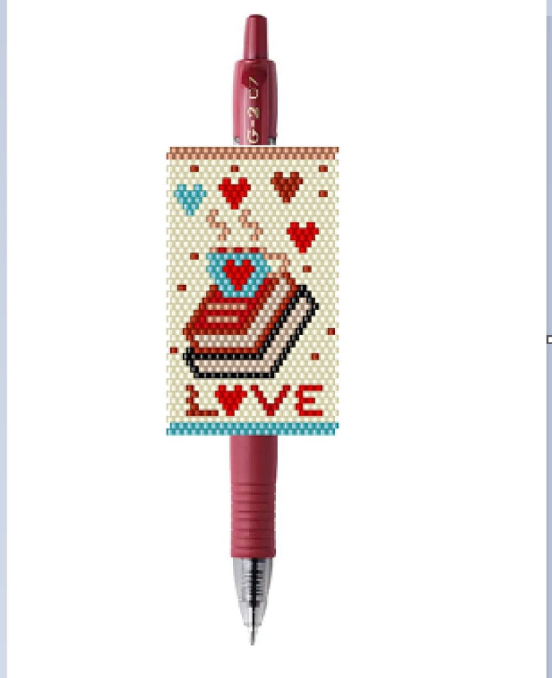 Valentine's Day Books Cup With 'LOVE' Heart - Etsy