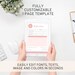 Editable & Printable Pink Order Form Template for Canva, Small Business ...