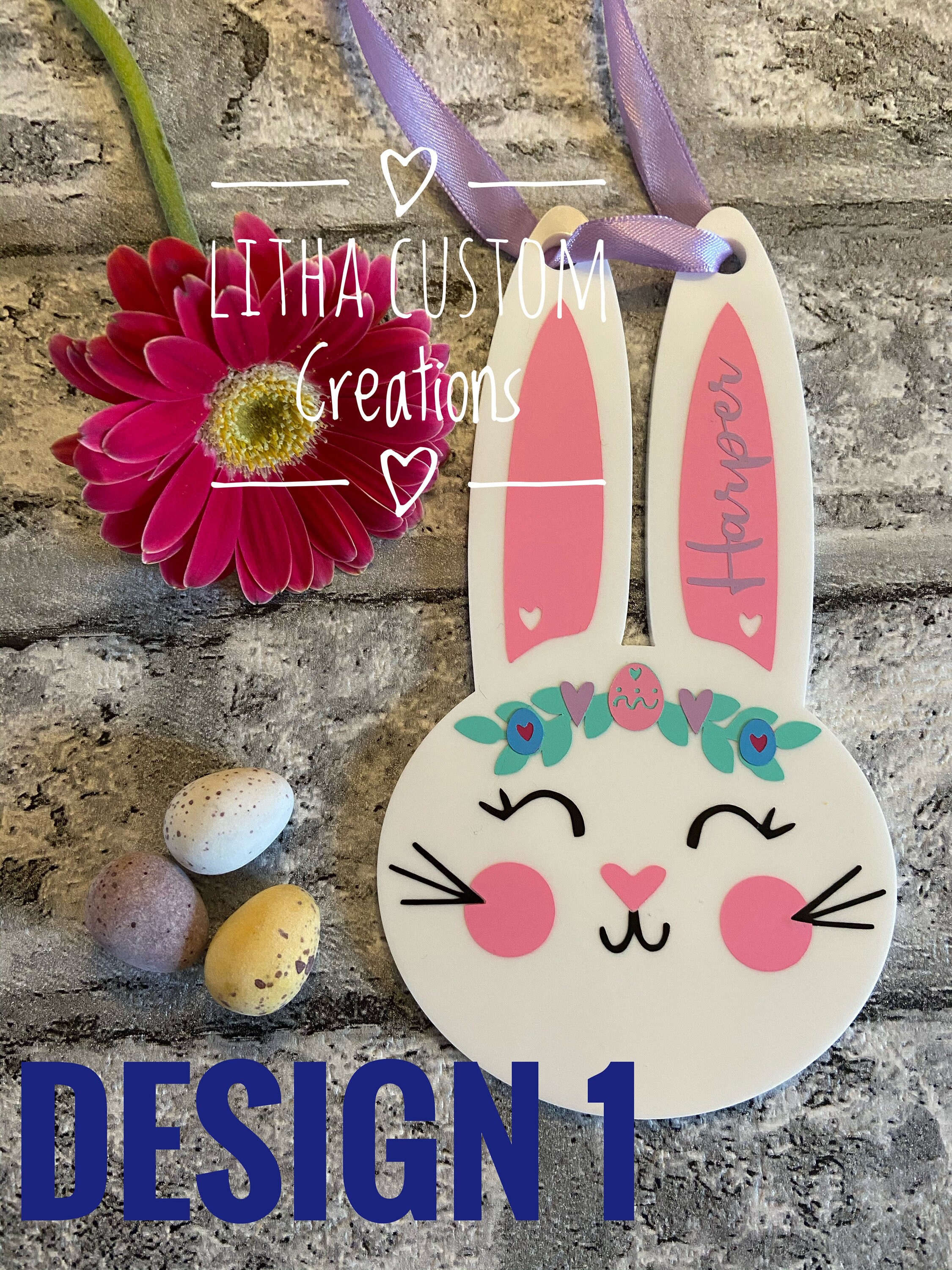 Personalised Easter Bunny hanging decoration. My 1st Easter. - Etsy.de