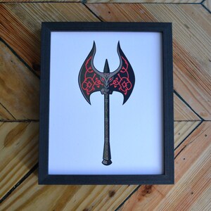 Everquest Berserker Kerasian Axe of Ire Epic Print - Etsy
