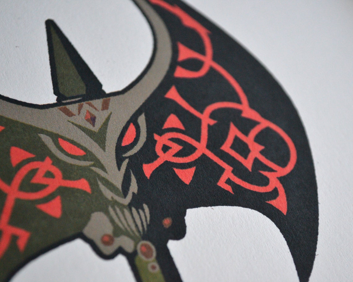 Everquest Berserker Kerasian Axe of Ire Epic Print - Etsy
