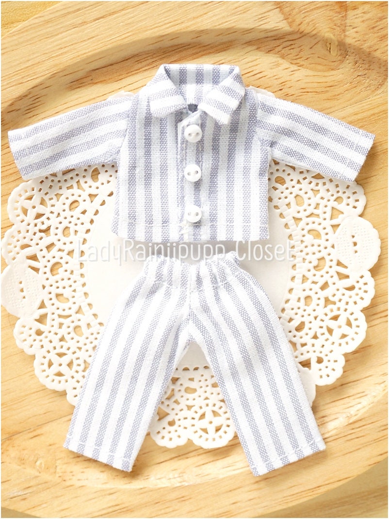 Obitsu 11 Clothes Striped Pattern Pajamas 5 Colors - Etsy Hong Kong