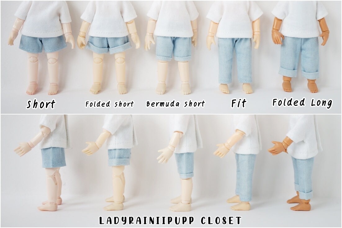 Obitsu 11 Clothes Nendoroid Doll Pants Fit Jeans | Etsy