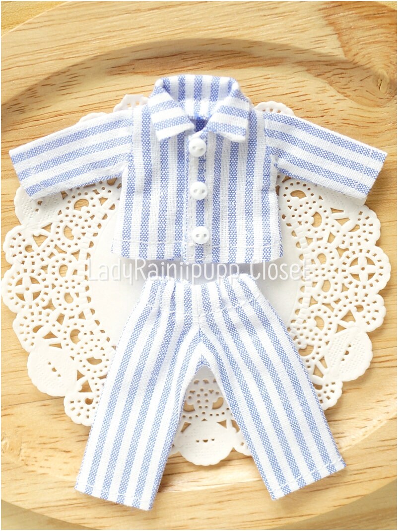 Obitsu 11 Clothes Striped Pattern Pajamas 5 Colors - Etsy Hong Kong