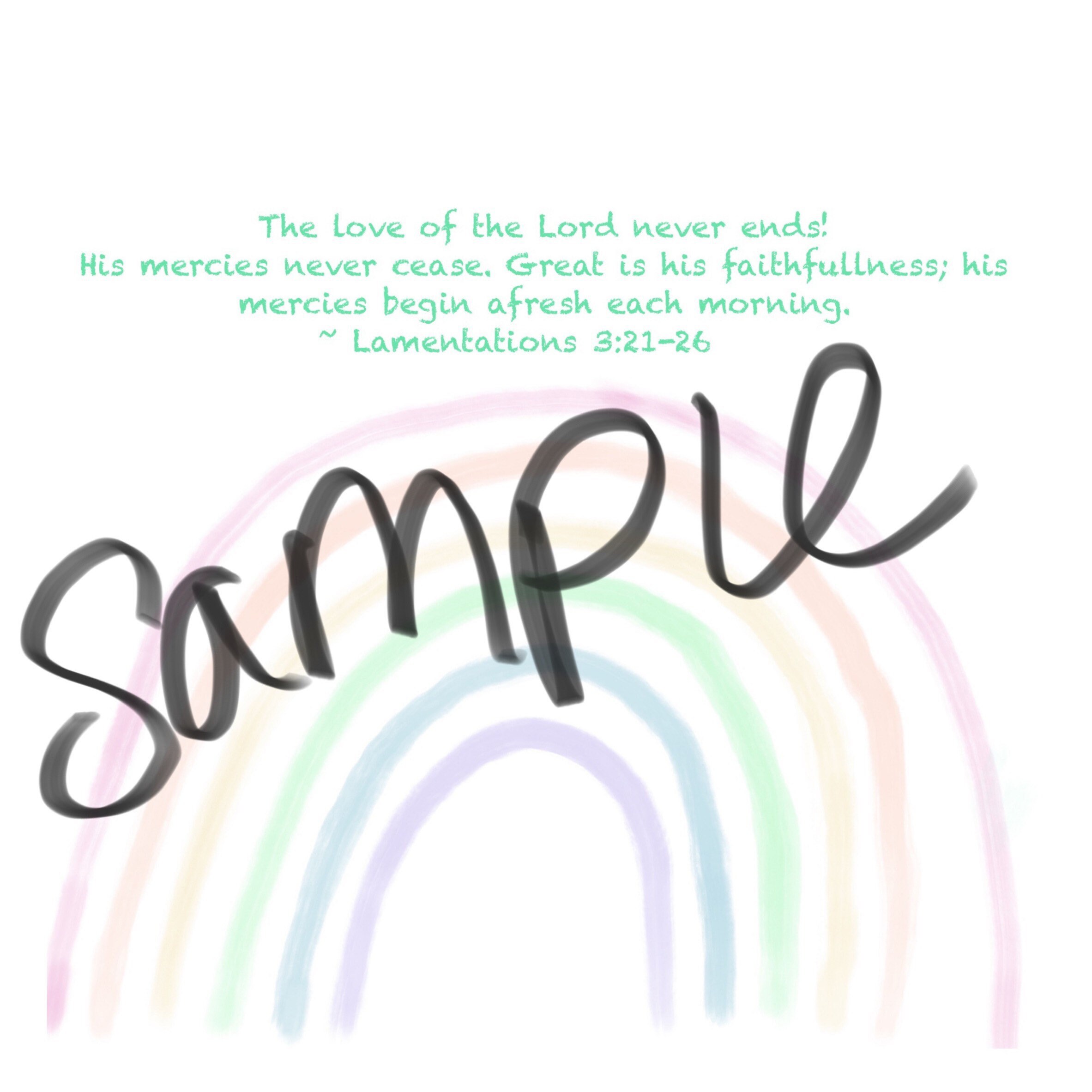 Rainbow Scripture- DIGITAL - Etsy