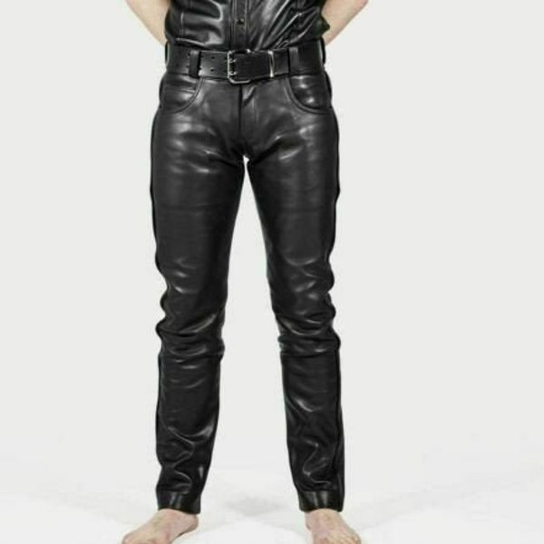 Rocker Leather Pants - Etsy