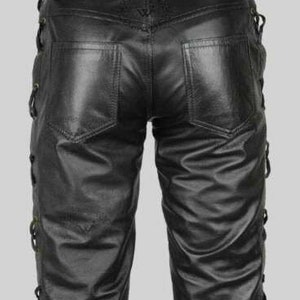 Men's Real High Quality Cowhide Leather Side & Front Lace - Etsy