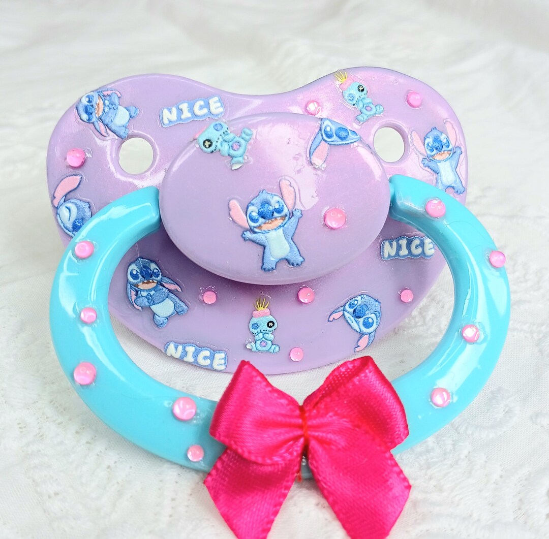 Adult Decorated Pacifier Stitch - Etsy