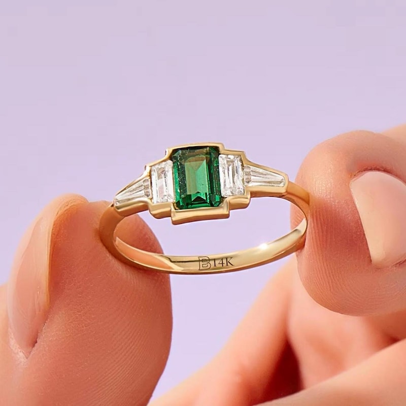 Old Art Deco Gold Ring - Etsy UK