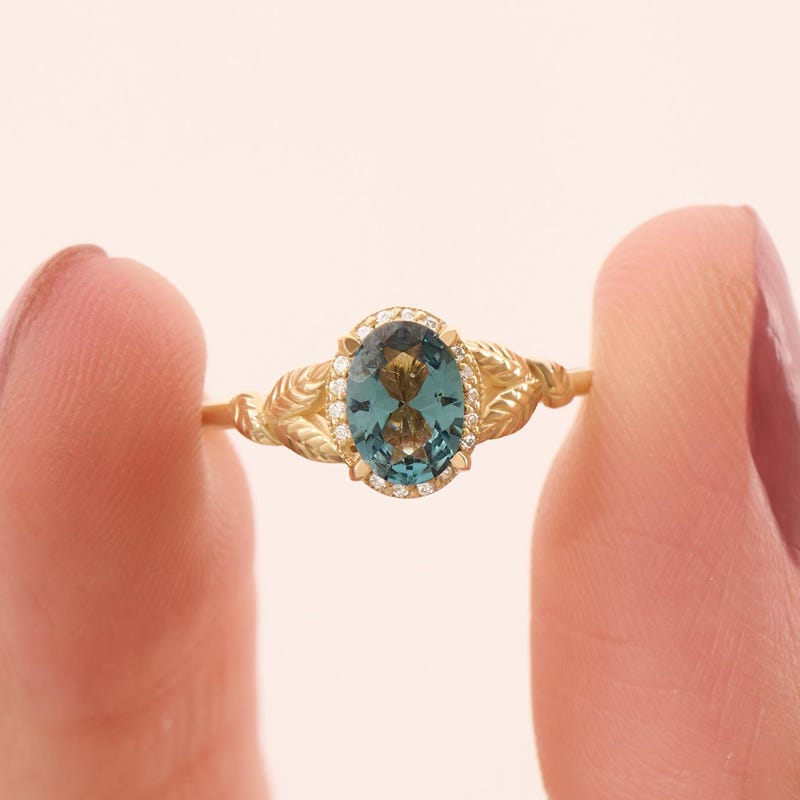 Teal Blue Stone Rings - Etsy