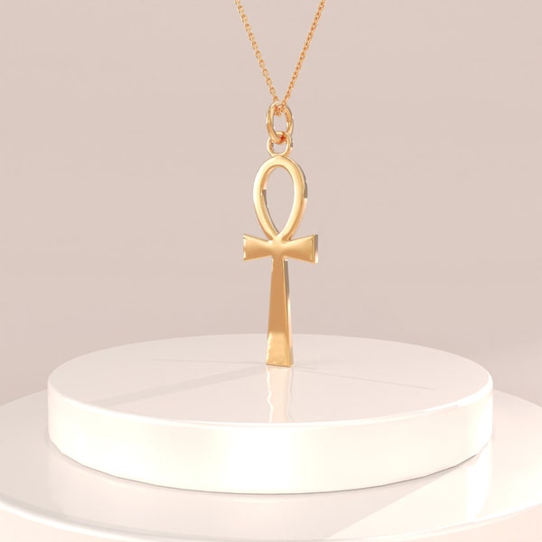 Egyptian Real Gold Necklace Etsy