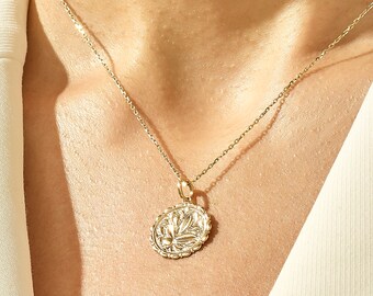 Solid Gold Pendant - Etsy