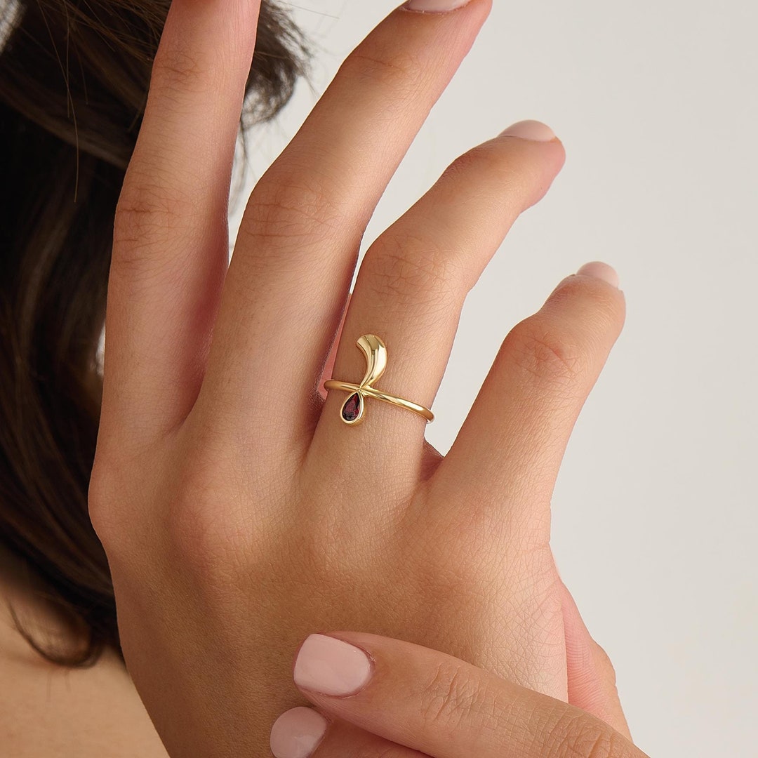 Vampire Tooth Statement Ring 14k Solid Gold Spooky Halloween Fang Ring ...