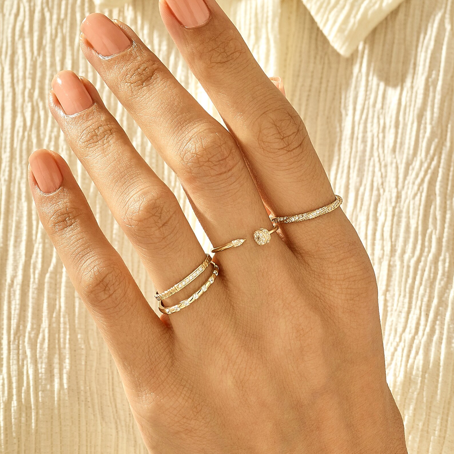14k Solid Gold Nail Ring Nail Ring in 14k Gold Solid Gold | Etsy 14k Solid Gold Nail Ring Nail Ring in 14k Gold Solid Gold | Etsy