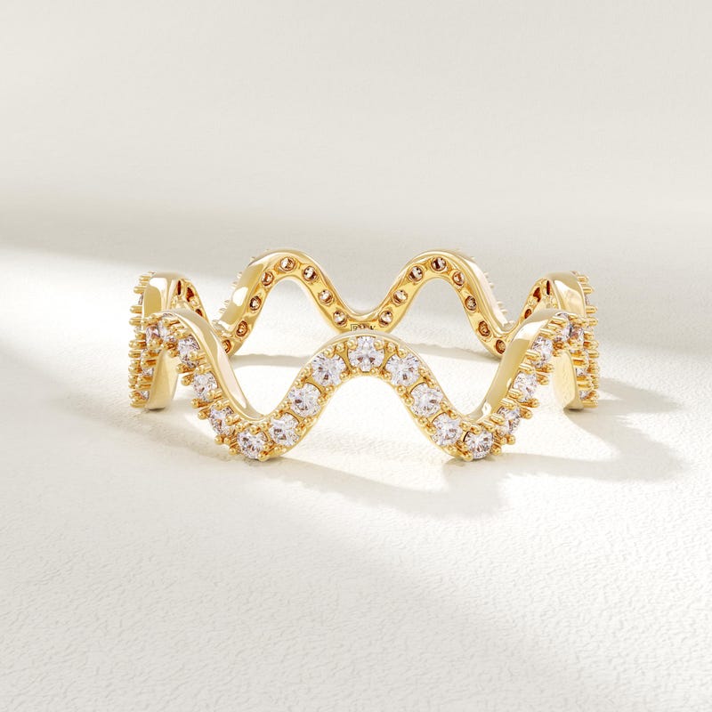 Zig Zag Ring - Etsy