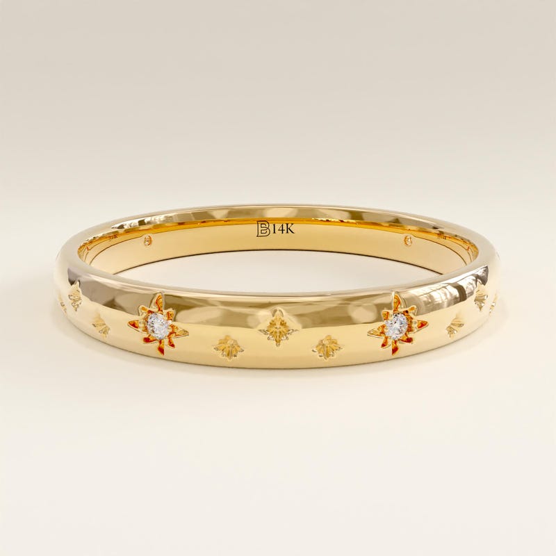 Star Wedding Band - Etsy