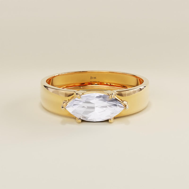 Chunky Wedding Ring - Etsy