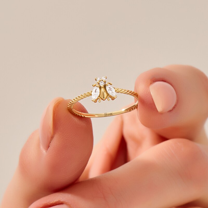 Bumble Bee Ring - Etsy