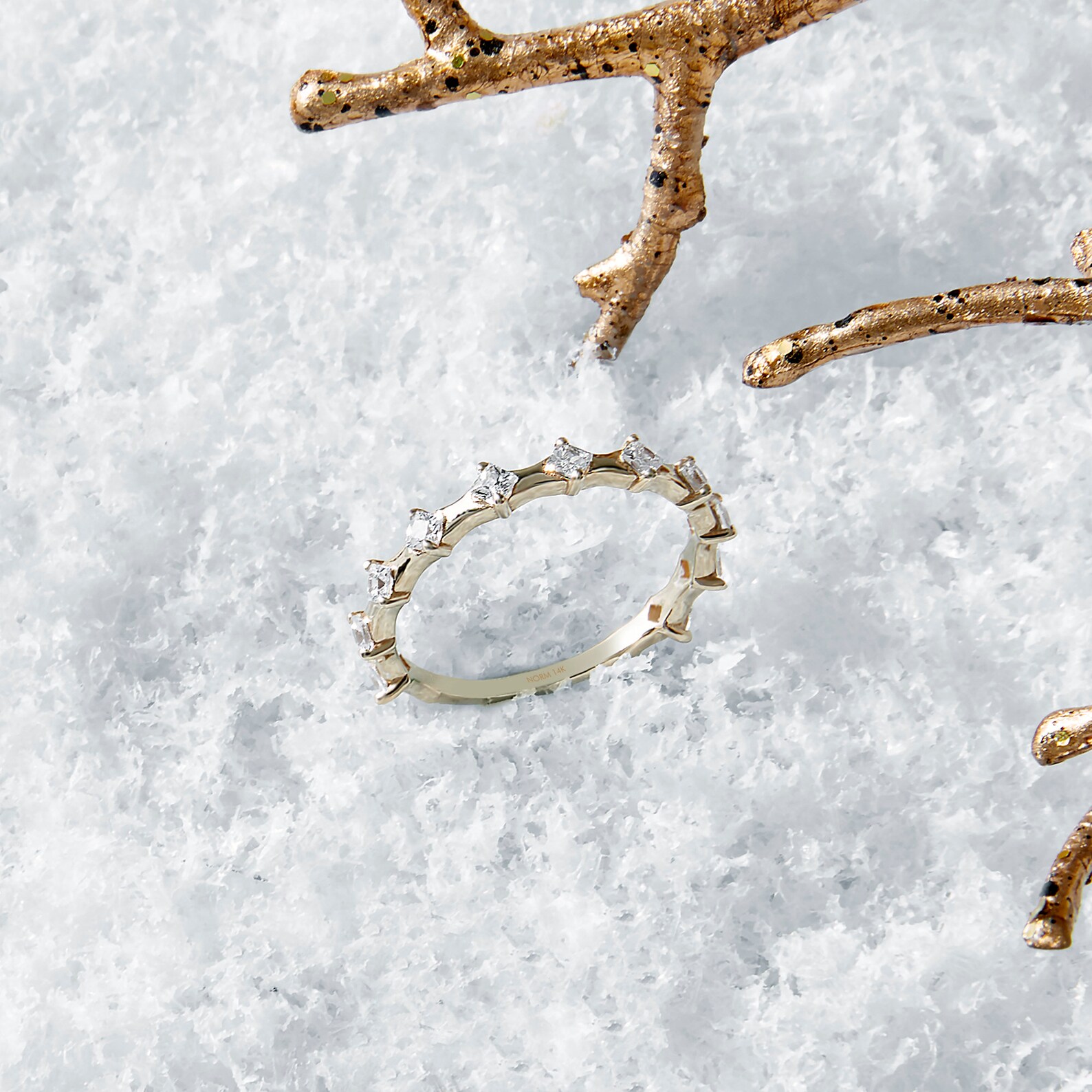 14k Solid Gold Princess Band Ring Full Eternity Wedding Ring - Etsy