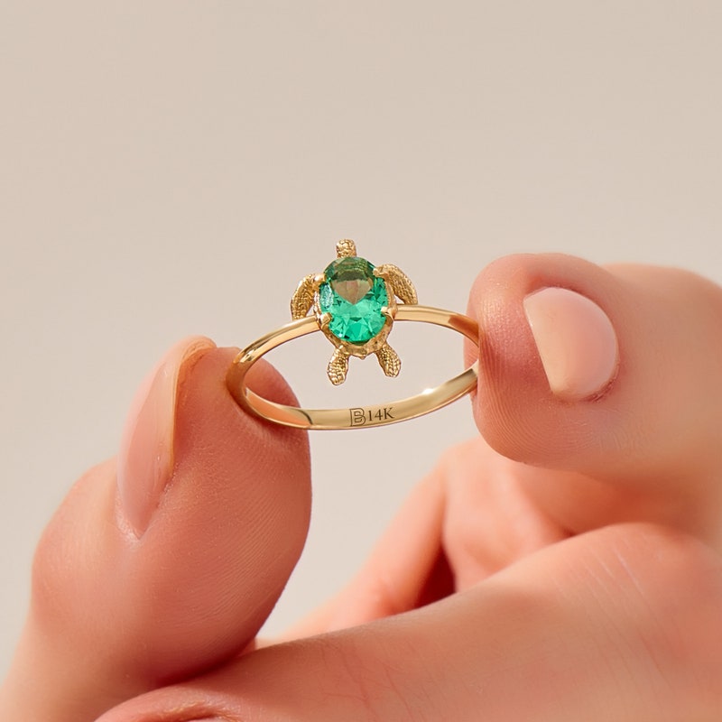 Turtle Ring - Etsy