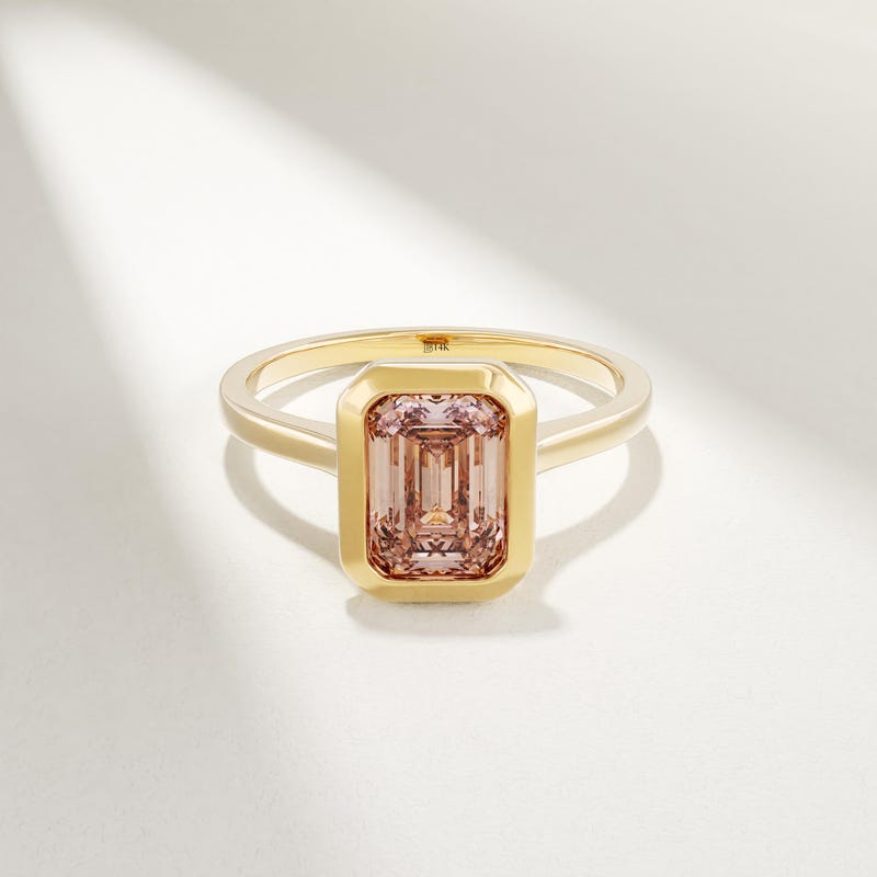 Sapphire Gem Bezel Ring - Etsy