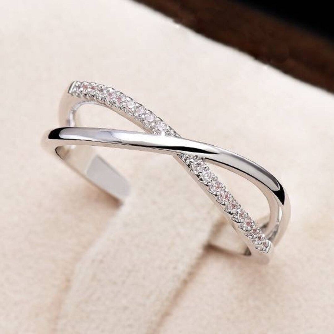 Split Shank Twist Design 14k Solid Gold Stackable Matching Band ...
