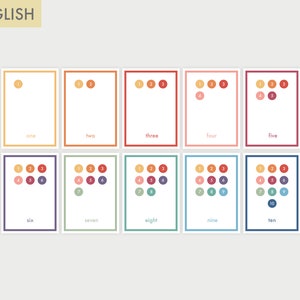 Number 1-10 Counting Flashcards | 1-10 Printable Oversized Number ...