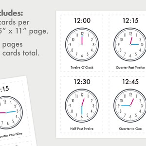 Analog Telling Time Flashcards | Homeschool Resources Learning ...