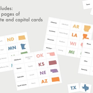 States and Capitals Activity Set | Printable United States Homeschool ...