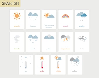 Flashcards Spanish Colors for Kids Print Cut and Learn - Etsy