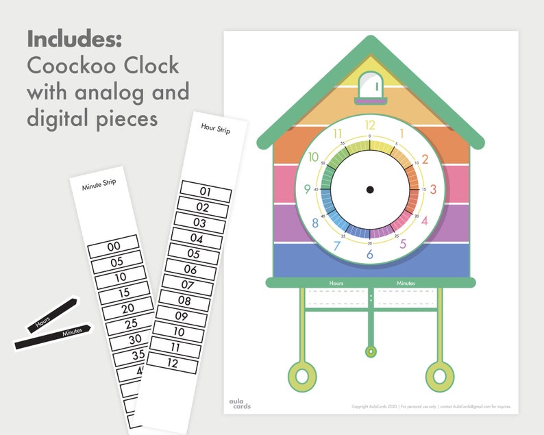 Learn to Tell Time Printout Bundle Homeschool Resources Learning ...