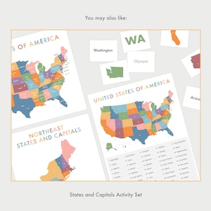 US States and Capital Large Large Map | Map Printable | Map of the ...