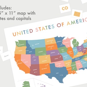 States and Capitals Activity Set | Printable United States Homeschool ...