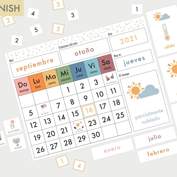 Homeschool Wall Calendar - Etsy