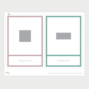 Shapes Montessori Flashcards | Bilingual Shape Flashcards | Three Part ...