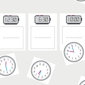 Learn to Tell Time Homeschool Bundle | Analog Telling Time Flashcards ...