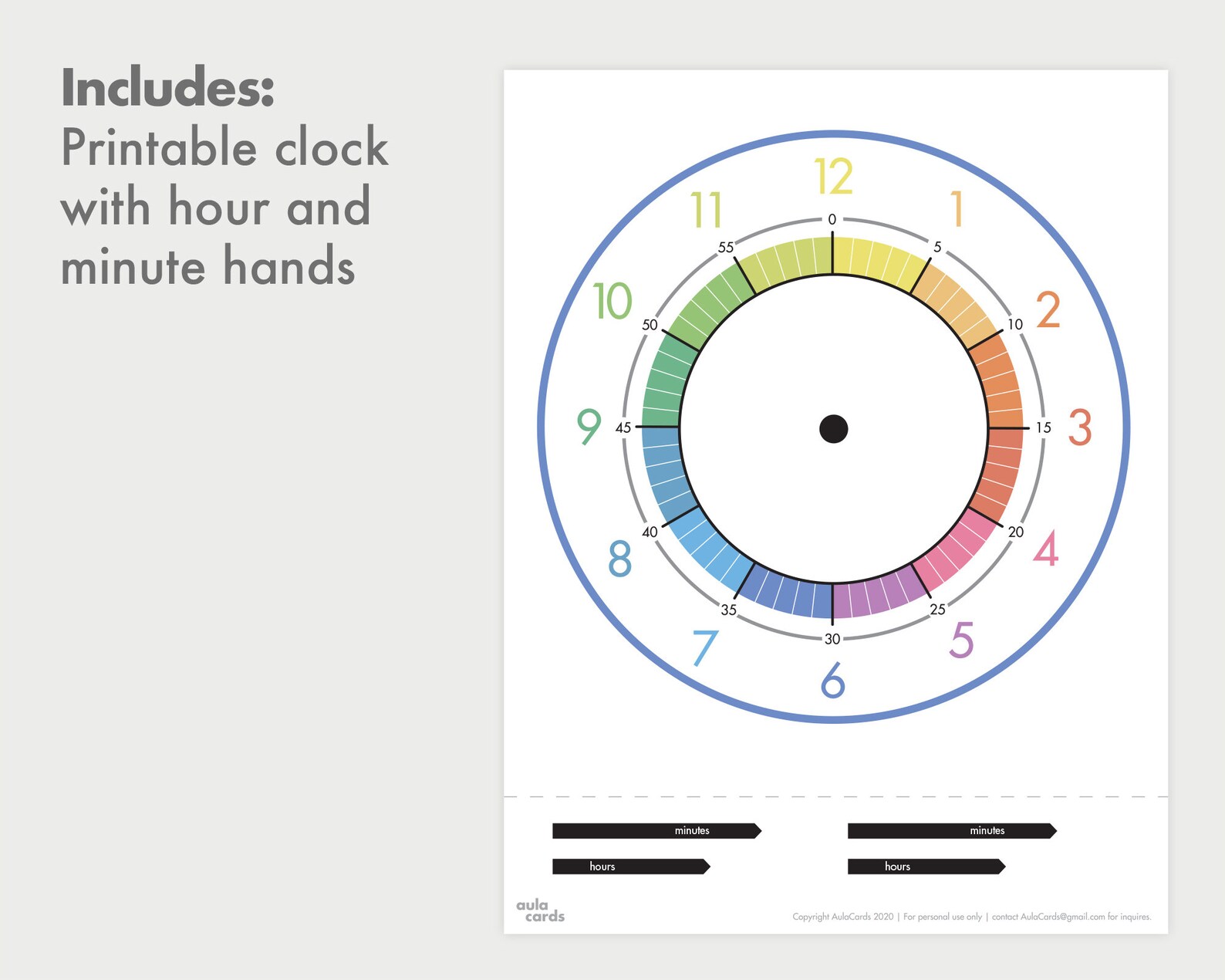 Learn to Tell Time Printout Bundle Homeschool Resources Learning ...