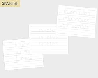 Days of the Week Tracing Worksheet | Days of the Week Traceable ...