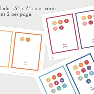 Bilingual English - Spanish Counting Flashcards | Bilingual Number ...