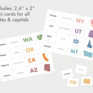 States and Capitals Activity Set | Printable United States Homeschool ...