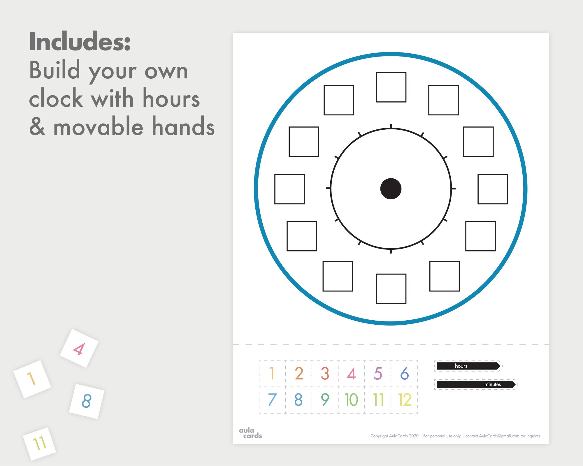 Learn to Tell Time Printout Bundle Homeschool Resources Learning ...