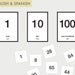 Printable Bilingual Number Flashcards | Mini Counting Cards | Number 1 ...