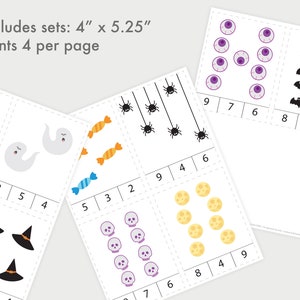 Numbers 1-10 Halloween Count and Clip Activity | Homeschool Halloween ...