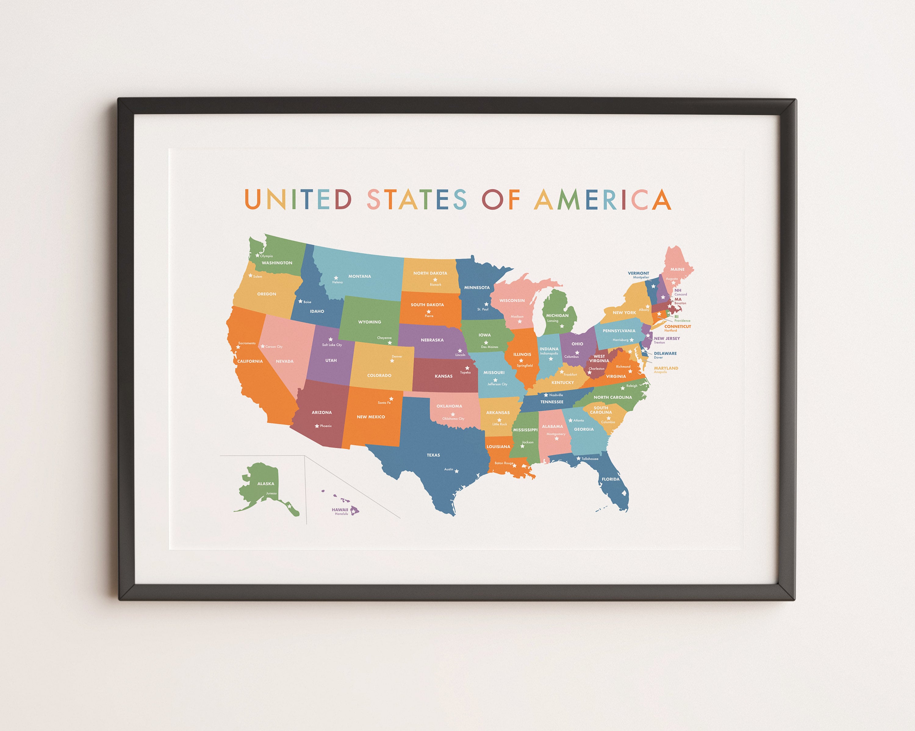 States and Capitals Activity Set Printable United States - Etsy