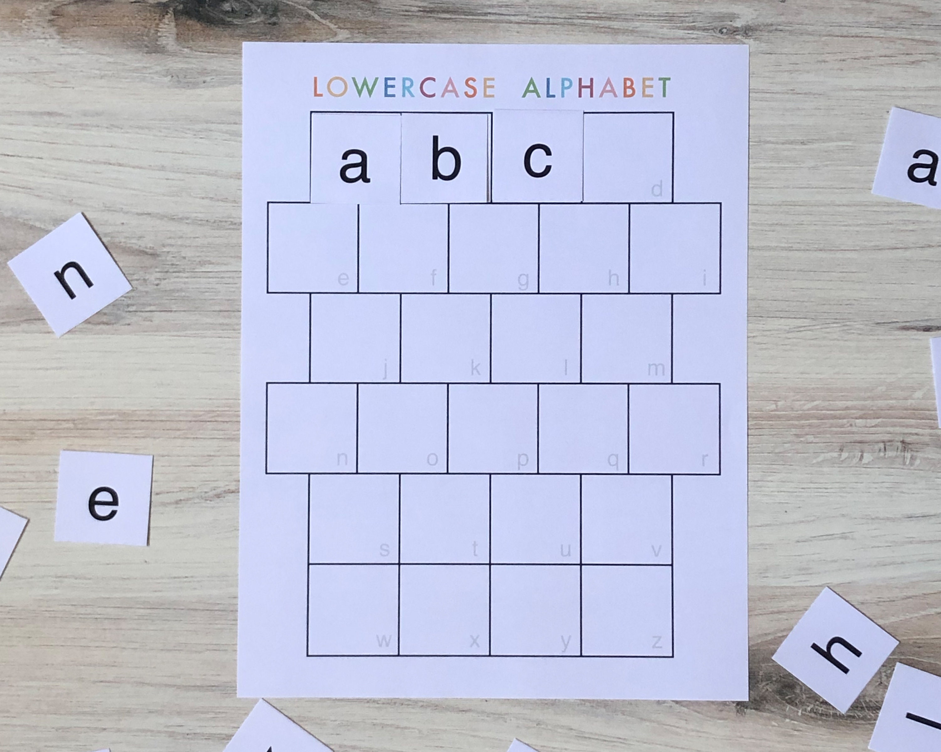 Matching Letter Game | Printable Letter and Spelling Game | Printable ...