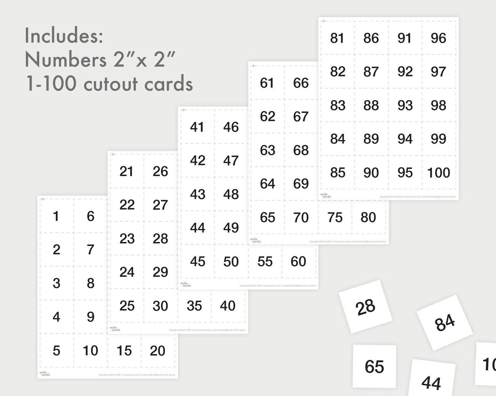 Printable Bilingual Number Flashcards | Mini Counting Cards | Number 1 ...
