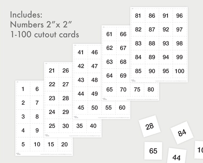 Printable Bilingual Number Flashcards | Mini Counting Cards | Number 1 ...