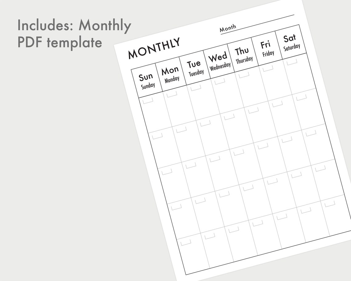 Daily 30 Minute Interval Planner Printable 8.5 X 11 Printable Daily ...